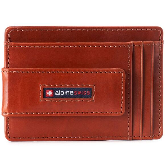 Alpine Swiss | Bags | Alpine Swiss Mens Rfid Safe Slim Magnetic Money ...